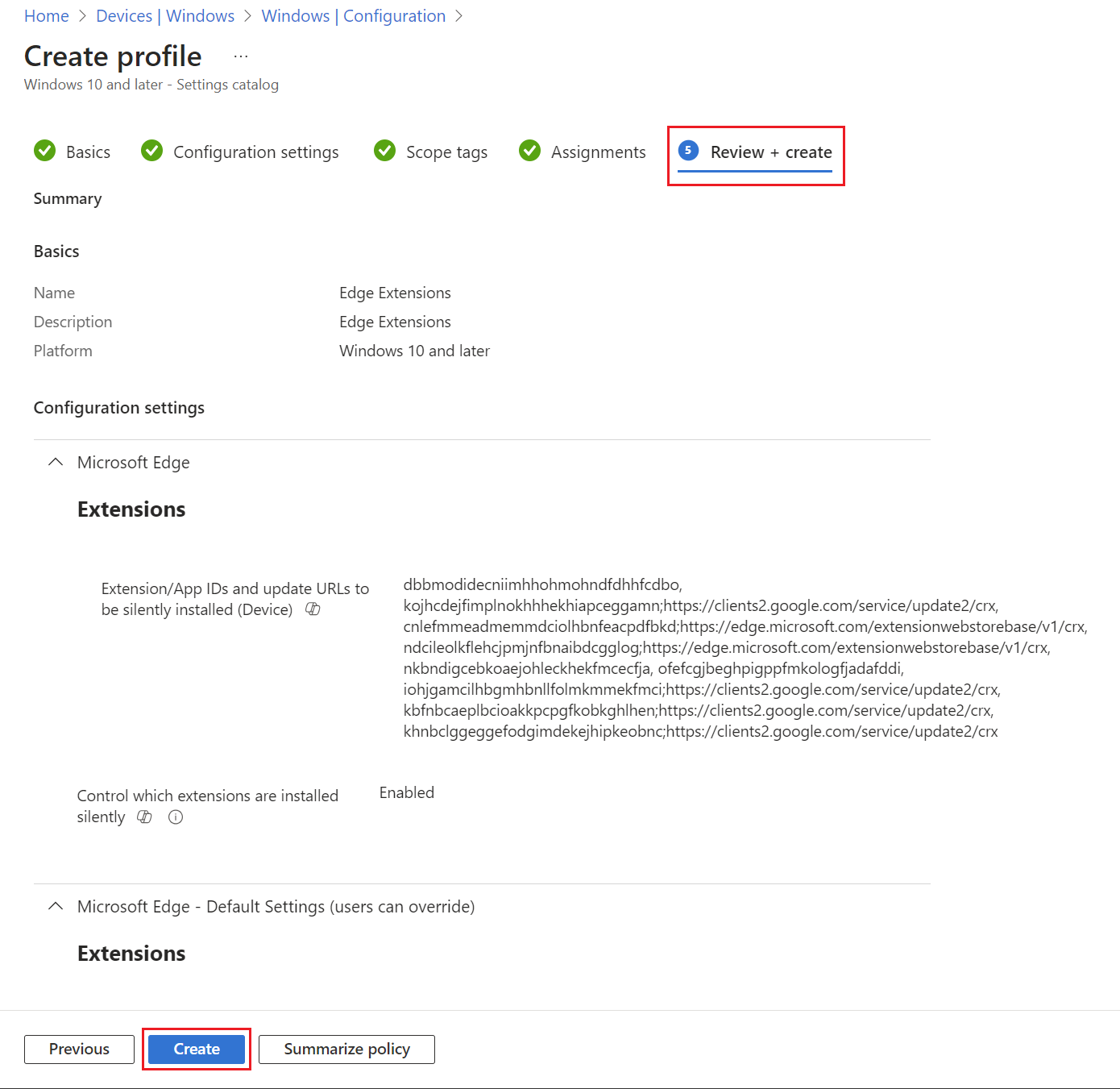 How to Use Intune to Allow Edge Extensions and from Google Chrome store